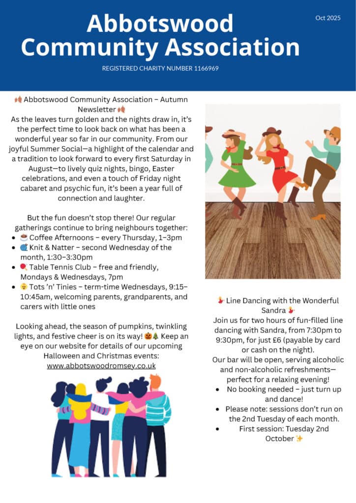 October 25 Newsletter - Abbotswood Community Association